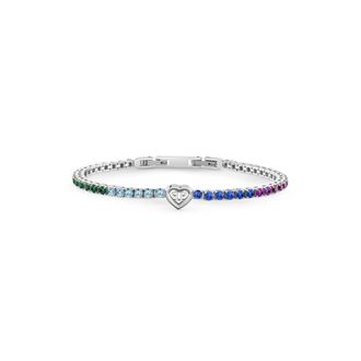 Philipp Plein Armband - Armband Plein Tennis Royal - Gr. EINHEITSG - in Silber - f&uuml;r Damen