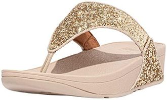 FitFlop FitFlop Lulu Tongs &agrave; paillettes pour femme, confortables avec soutien naturel de la vo&ucirc;te plantaire, platine, 41 EU