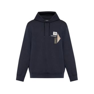 Emporio Armani Homme, Sweatshirts et sweats &agrave; capuche, Bleu, Taille: L Pull Bleu Coupe Classique