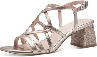 Marco Tozzi Sandale à talon by Guido Maria Kretschmer 2-28359-42 Femme, Rose Métallisé, 38 EU