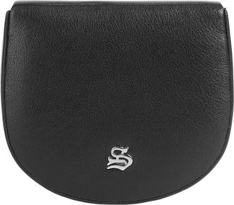 Szuna Münzschütte Echt Leder Damen, Herren | schwarz | 017315