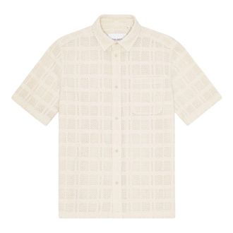 Les Deux Hector Anglaise SS Shirt - - Shirts - Herren - Beige - S
