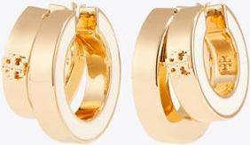 Tory Burch Icon Doppelcreolen aus Emaille