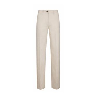 Nine In The Morning Femme, Pantalons, Beige, Taille: W24 Logo Detail Pantalons
