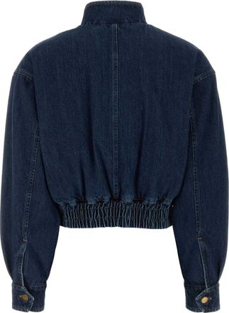 Jil Sander Cropped Denim Jacket - Navy