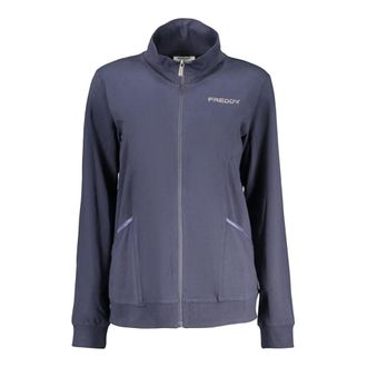 Freddy Lang&auml;rmeliges Sweatshirt - - Sweatshirts & Hoodies - Damen - Blau - L