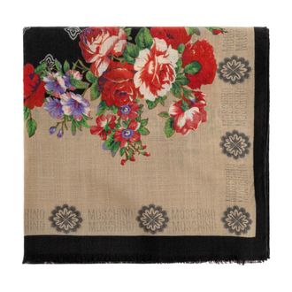 Moschino unisex, Accessoires, Multicolore, Taille: ONE Size Floral Motif Scarf