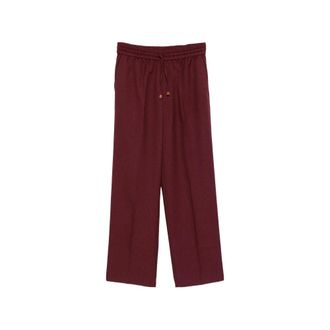 Dr&ocirc;le de Monsieur Twill Elastic Hosen - - Trousers - Herren - Rot - S