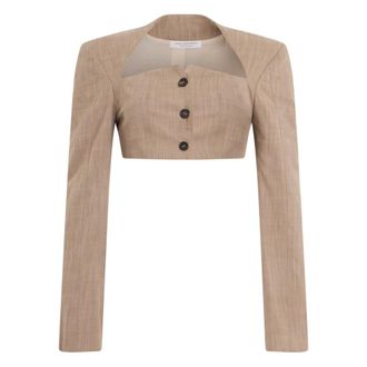 Philosophy di Lorenzo Serafini Top court - Femme - Tops - Beige - Taille: 36 FR