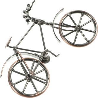 Valiclud Vintage Fahrradmodell Aus Metall Vintage-Fahrrad-Ornament Für Heimdekoration Simuliertes Fahrradmodell Kleine Fahrradverzierung Für Schreibtischdekora