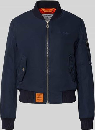 Original Bombers Bomberjacke mit Label-Patch