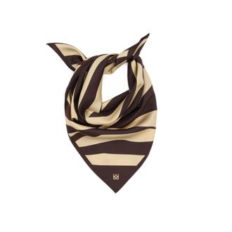 Kazar Foulard en Soie - Femme - Accessoires - Brun - Taille: ONE Size