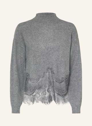 Guess Pullover Hayden Mit Spitze grau
