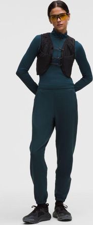 lululemon Adapted State Thermo-Jogger mit hohem Bund f&uuml;r Frauen - Gr&ouml;&szlig;e 10 in Indochine Blue