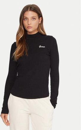 Guess Bluse V5BP10 KCBF1 Schwarz Slim Fit