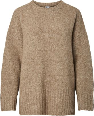 Pieces Pctina Ls O-Neck Knit Noos Bc