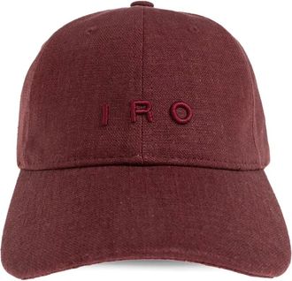 Iro casquette &agrave; broderies - Rouge