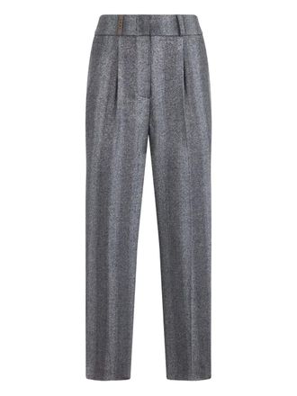 PESERICO pantalon &agrave; taille ceintur&eacute;e - Gris