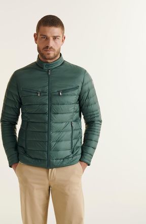 Jott Doudoune coupe motard Vert c&eacute;ladon David - Taille XXL