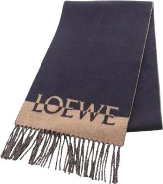 Loewe unisex, Pre-owned, Multicolore, Taille: ONE Size &Eacute;charpe en cachemire Pre-owned