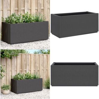 vidaXL Vidaxl - Jardini&egrave;re gris fonc&eacute; 80x36x35 cm pp - Jardinieres Exterieures - Pot De Fleurs Ext&eacute;rieur - Plante Grimpante - Bac &agrave; Fleurs - Decoration