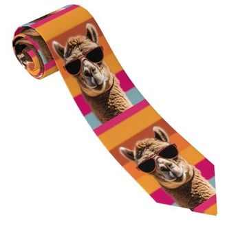 Generic Cravate Homme, Chameau portant des lunettes de soleil, Moderne Cravate, &Eacute;l&eacute;gant Cravatte daffaires pour Mariage, Accessoire Chemise, D&eacute;contract&eacute;