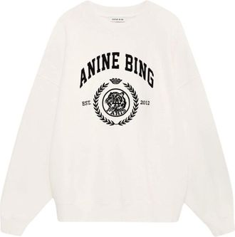 Anine Bing Femme, Sweatshirts et sweats &agrave; capuche, Beige, Taille: 38 FR Miles SweaT-shirt