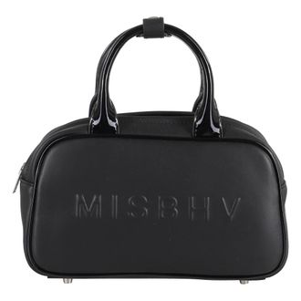 Misbhv Schwarze London Mini Tasche mit Rei&szlig;verschluss - - Bags - Damen - Schwarzk - ONE SIZE