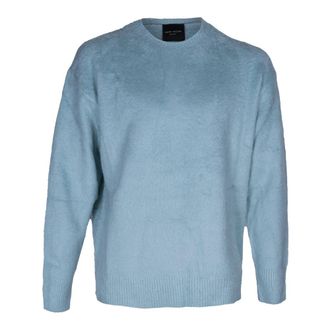 Roberto Collina Rundhals-Strickware - - Knitwear - Herren - Blau - L