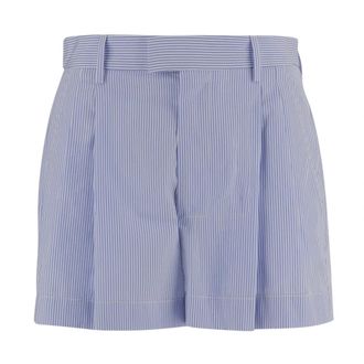 ARMARIUM Baumwollshorts mit Streifenmuster - - Shorts - Damen - Blau - L