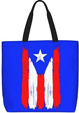 Generic Sac Fourre-Tout Porto Rico Sac &Agrave; Provisions Personnaliser Lavables Sacs &Agrave; Main, Pour Voyage, &Eacute;cole, Femmes, Burea