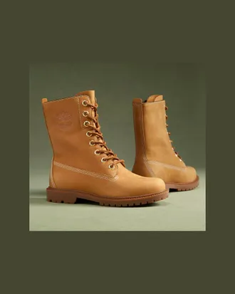 Timberland Wasserdichter Timberland Premium 8-Inch Boot f&uuml;r Damen in Gelb, Damen, Gelb, Gr&ouml;&szlig;e