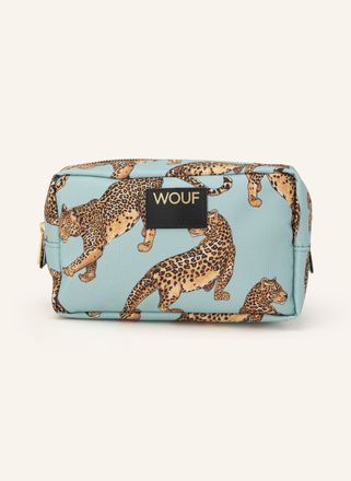 Wouf Wouf Kosmetiktasche Emerald Leopard blau