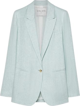 Forte_Forte Femme, Vestes, Bleu, Taille: 42 FR Veste Chic en Lin