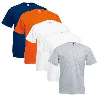 Fruit Of The Loom T-Shirt pour hommes De 5 pièces PackRegular Coupe 11182V - Jeu de couleurs IV, L