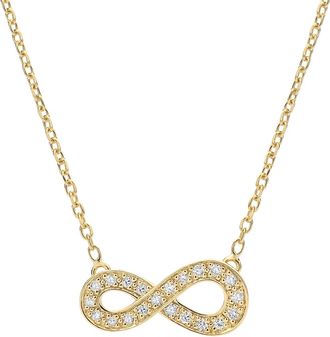 Edenly Collier Unendlichkeit - Gelbgold und Diamanten - 9 Karat