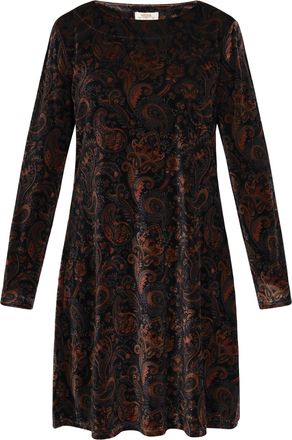 Usha Kleid Frauen dunkelviolett mehrfarbig