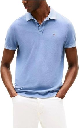 Tommy Hilfiger Homme, Tops, Bleu, Taille: 2XL Polo &agrave; Manches Courtes avec Col Rond