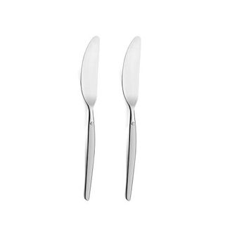 Lou Laguiole Lot de 2 tartineurs - Jet - Acier inoxydable 18/0, Finition Sabl&eacute;e - Longueur 167 mm