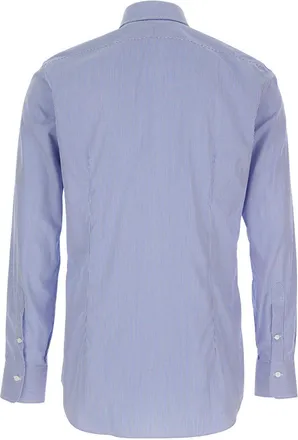 Alessandro Gherardi Striped Classic Collar Shirt - Blue