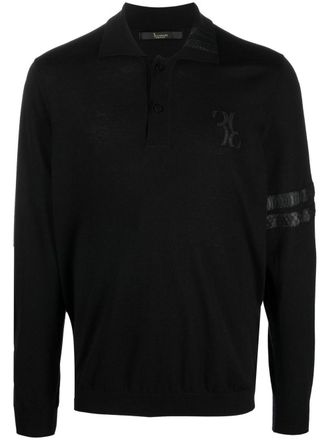 Billionaire Boys Club pull en soie mélangée à patch logo - Noir