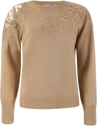 D.exterior Rundhals-Strickware - - Knitwear - Damen - Beige - S