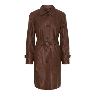 Notyz Lederjacken - - Coats - Damen - Braun - 3XL