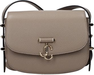 Jimmy Choo London Femmes Sacs &agrave; bandouli&egrave;re Gris/Cuir taupe