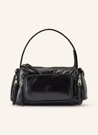 Calvin Klein Handtasche Pocket Shiny Small schwarz