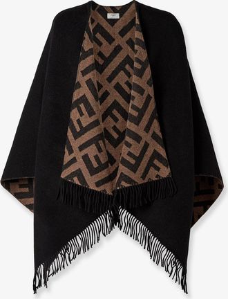 Fendi Cashmere and wool poncho - FENDI - gender_Woman