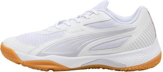 Puma Puma Unisex SOLARFLASH III W+ Hallenschuh, White-Lilac Crush-Berry, 40.5 EU, Puma White Lilac Crush Berry, 40 EU