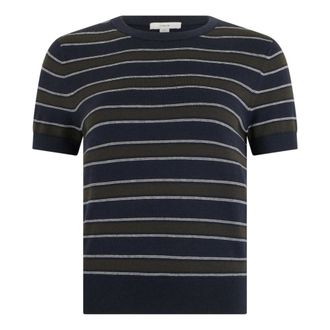 Vince Strick-T-Shirt aus Baumwolle und Kaschmir - - Knitwear - Damen - Mehrfarbig - S