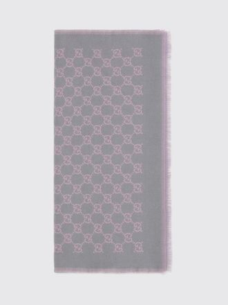 Gucci Jacquard-Schal aus Merinowolle mit GG-Monogramm und Fransensaum