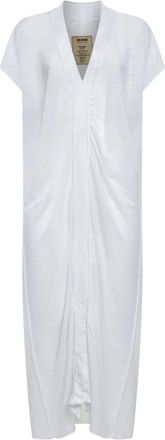 Uma Wang UMA Wang, Femme, Robes, Blanc, Taille: 38 FR Asymmetric Linen Maxi Dress